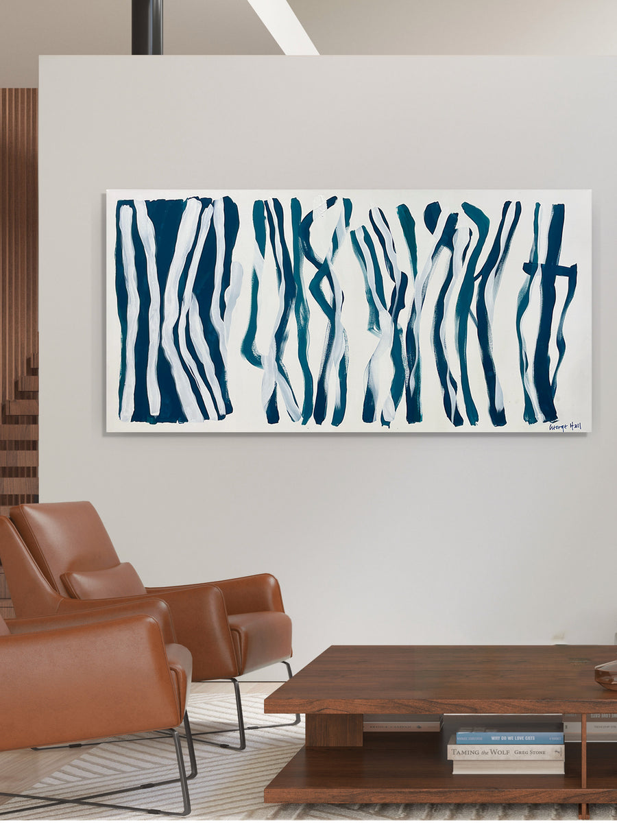 Dancing in the Night- 152 x 76cm acrylic on canvas – George Hall Art