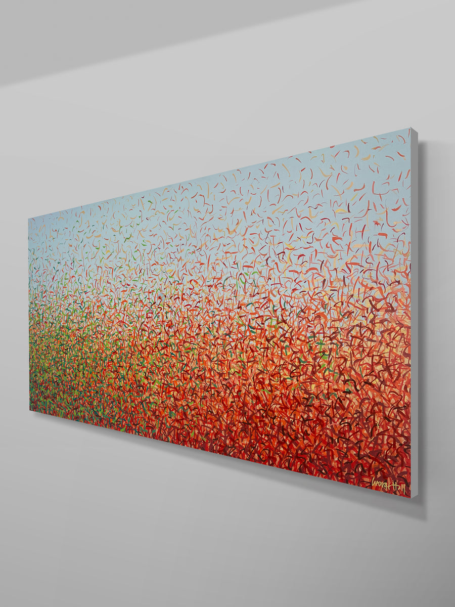 Oodnadatta View 152 x 76cm acrylic on canvas. Original Abstract paint ...