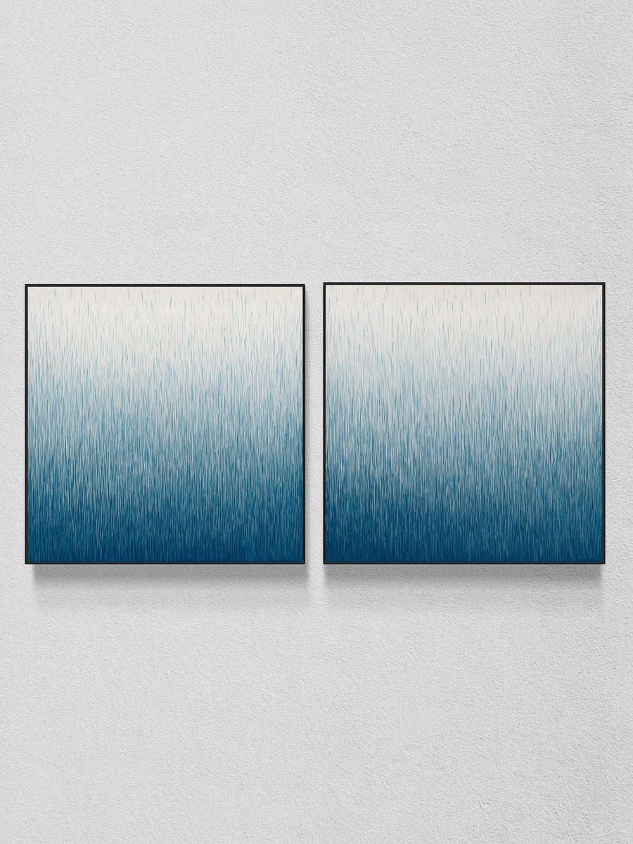 Silent Nirvana Duo - Limited Edition Print - 101cm squ 127cm squ ...