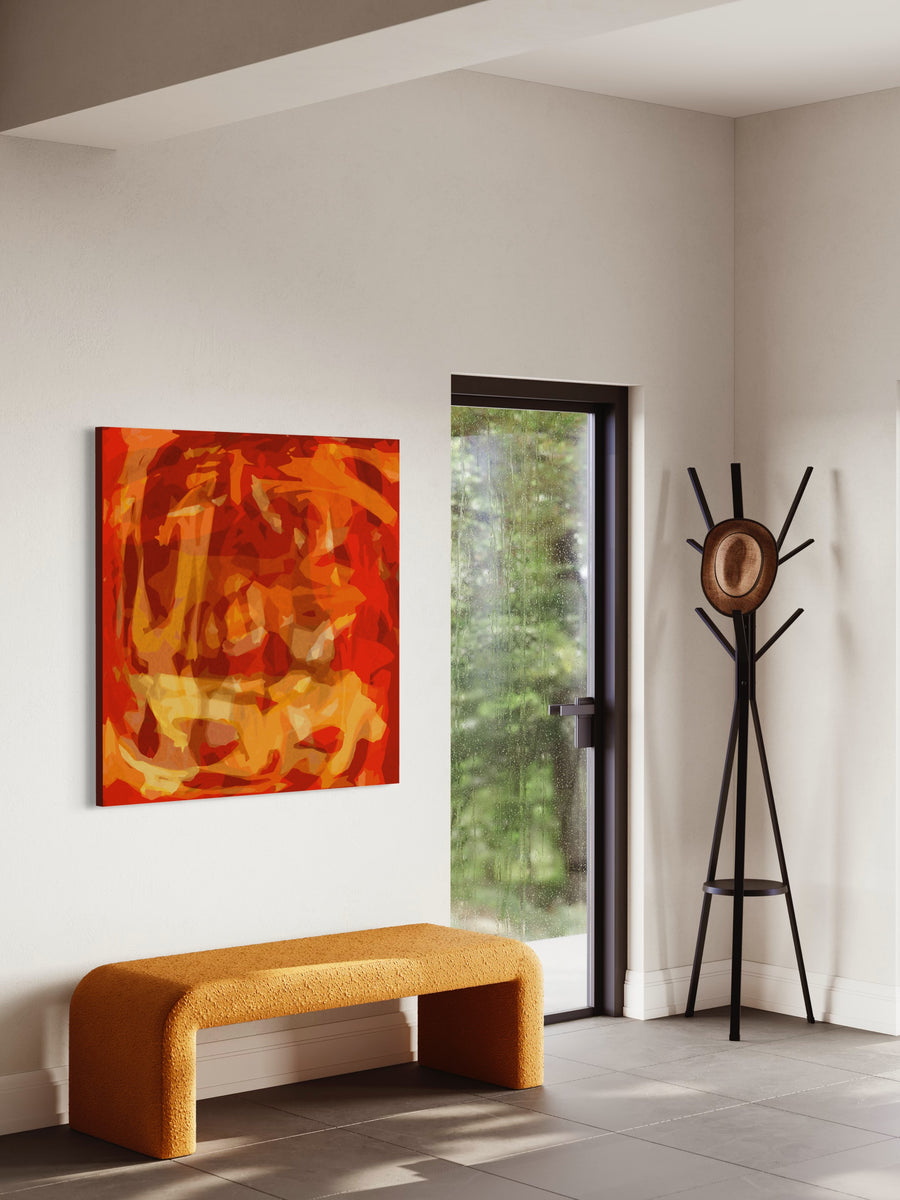 Perception - Red Limited Edition Print on Canvas - Abstract Art Print ...