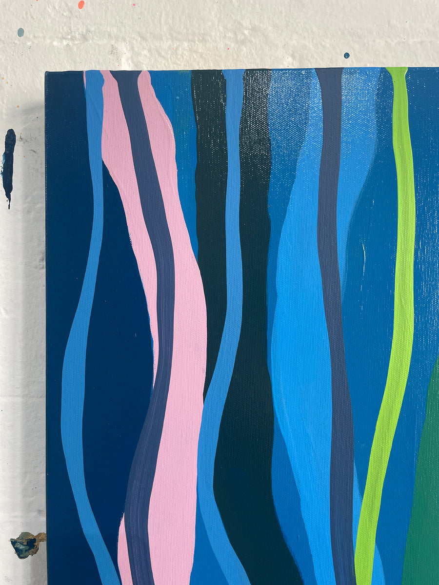 Flinders Lane - 165 x 85cm acrylic on canvas. Original Abstract Art by ...