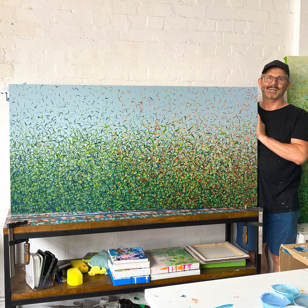 Katoomba Dance 152 x 76cm acrylic on canvas. Original Abstract ...