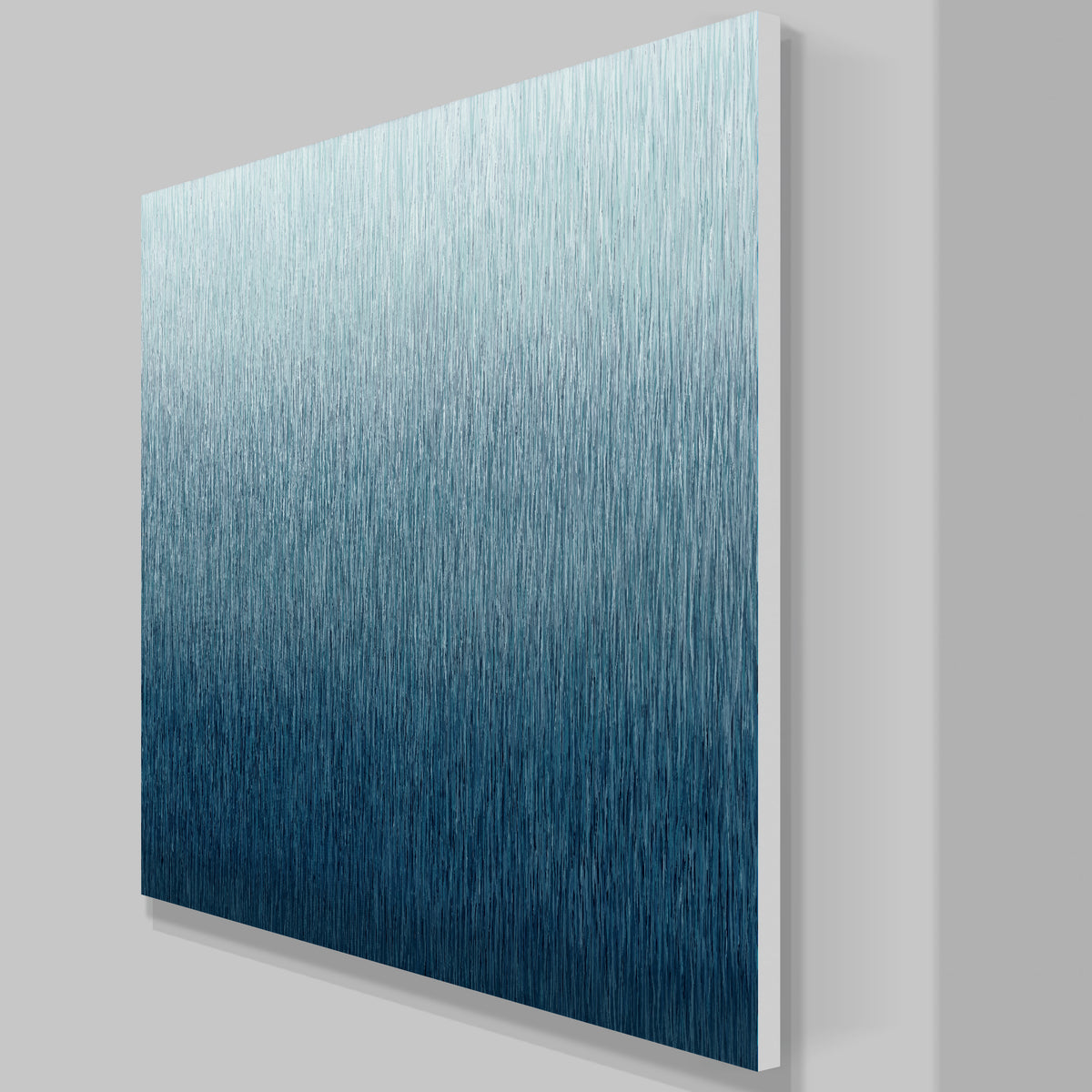 Silent Rain - Limited Edition Print - 101cm squ Blue Calm Art Print on ...