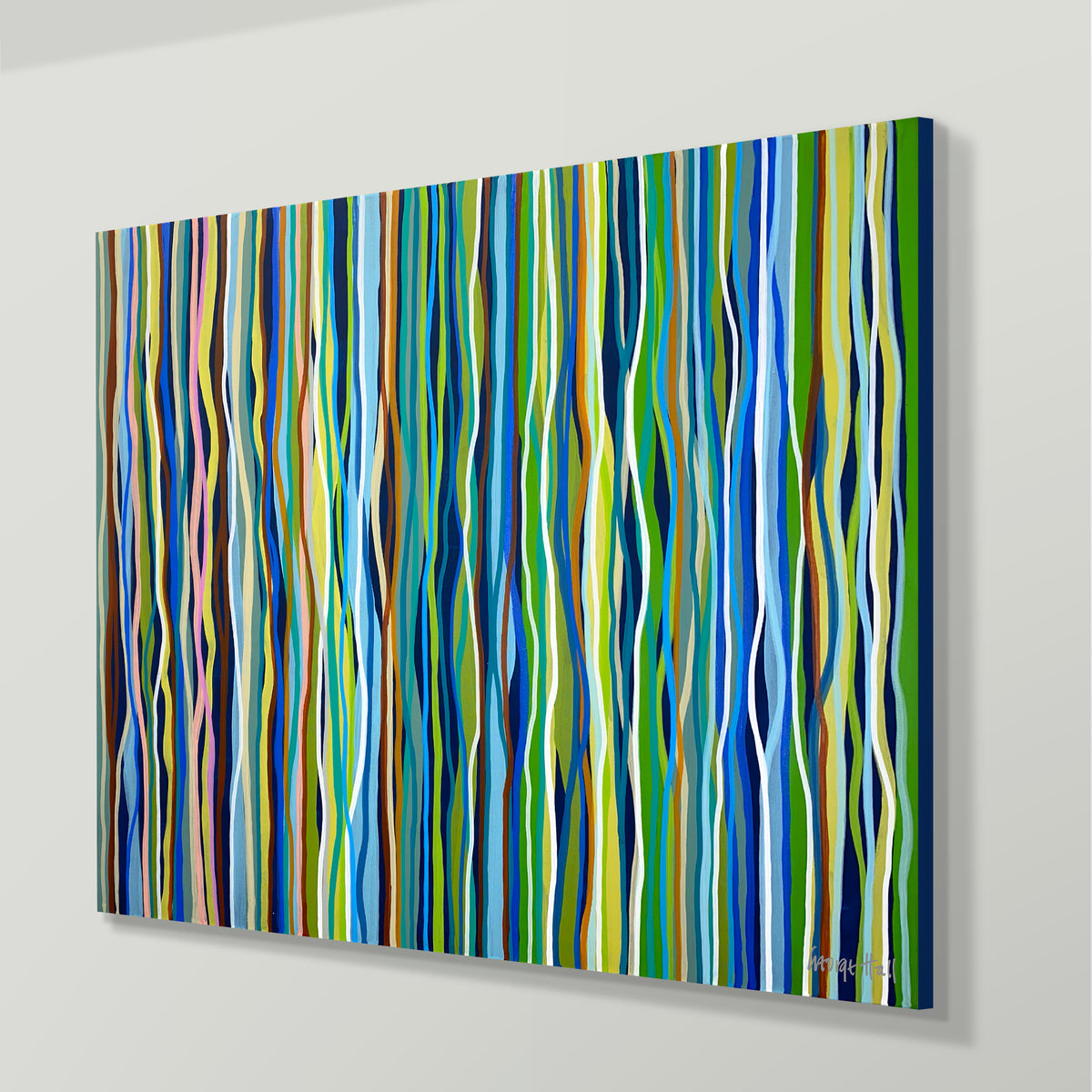 Funky Town River - 120 x 90cm acrylic on canvas – George Hall Art