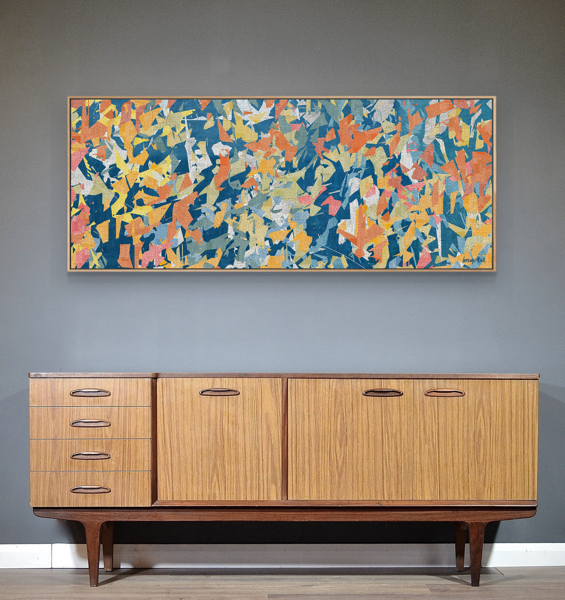 The Long Flight 2- Framed - 155 x 64cm – George Hall Art