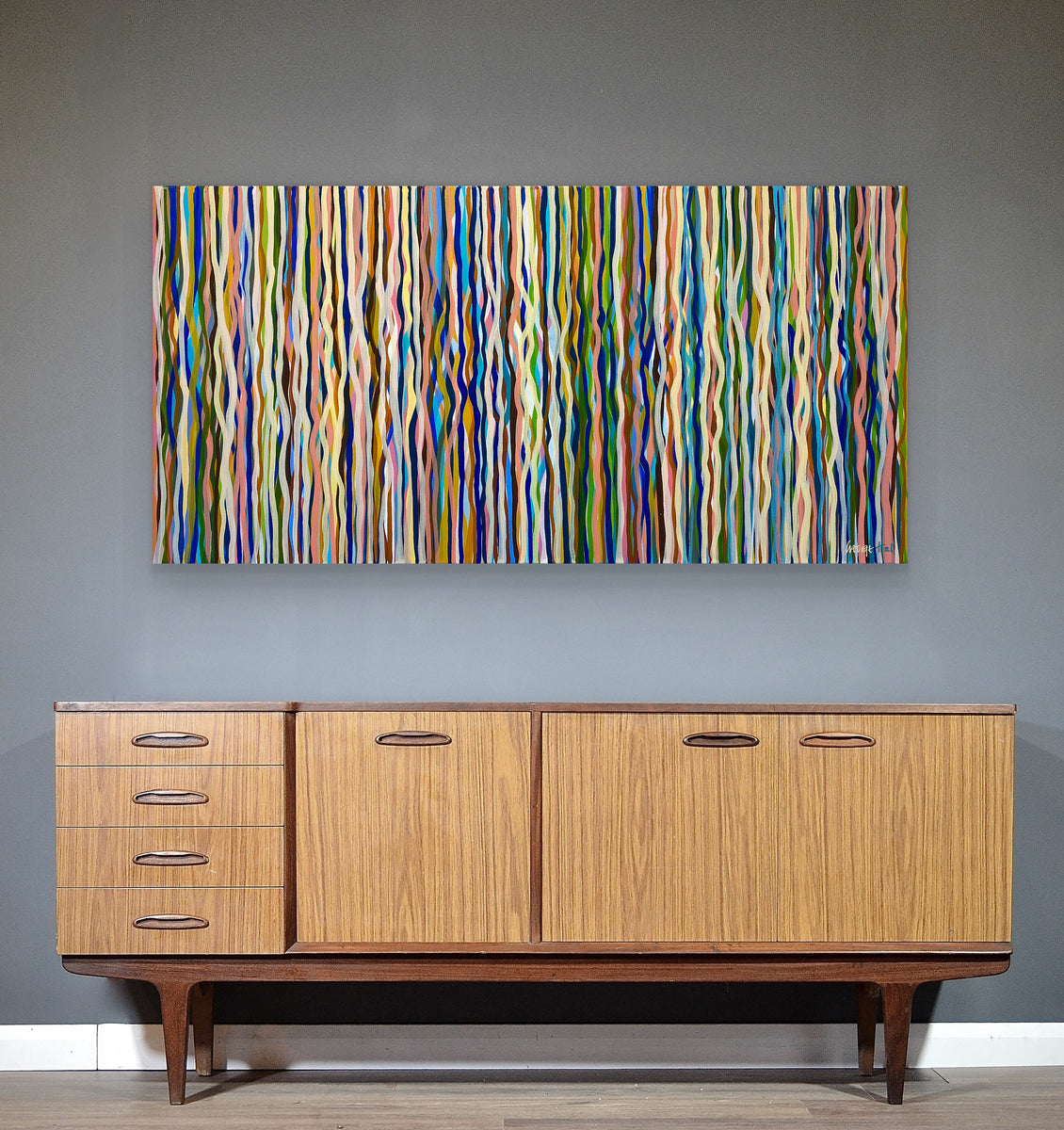 Village of Funk - 140 x 70cm - acrylic on canvas – George Hall Art