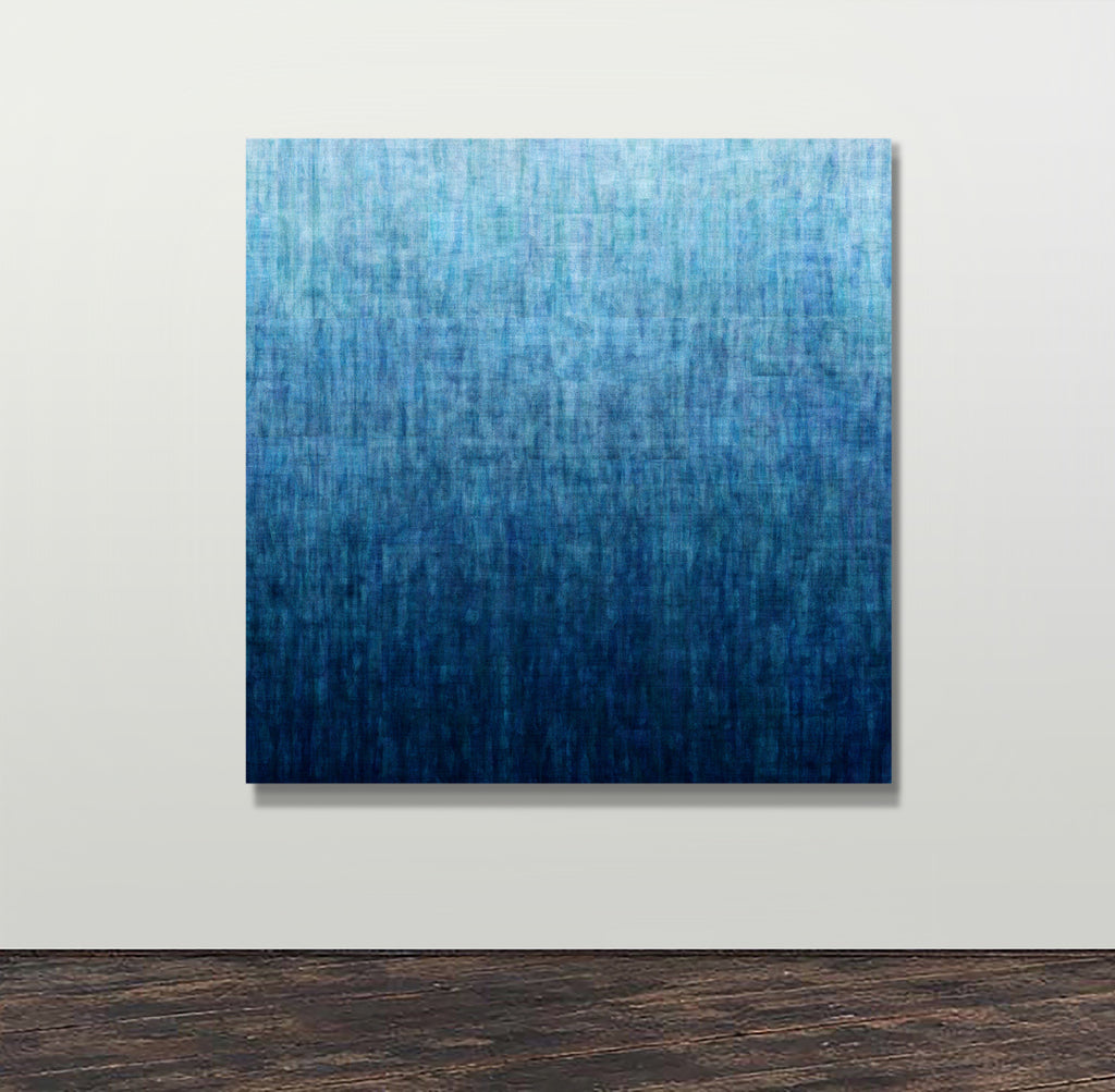 Gradual Blue- Blue Limited Edition Print- 127 x 127cm. Abstract Art ...
